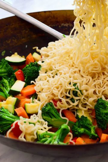 Ramen Stir Fry - The Stingy Vegan