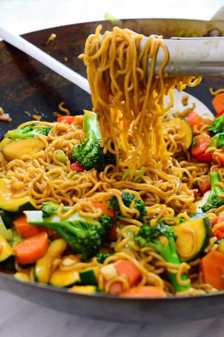 Ramen Stir Fry - The Stingy Vegan