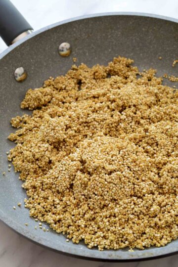 Toasted Quinoa - The Stingy Vegan