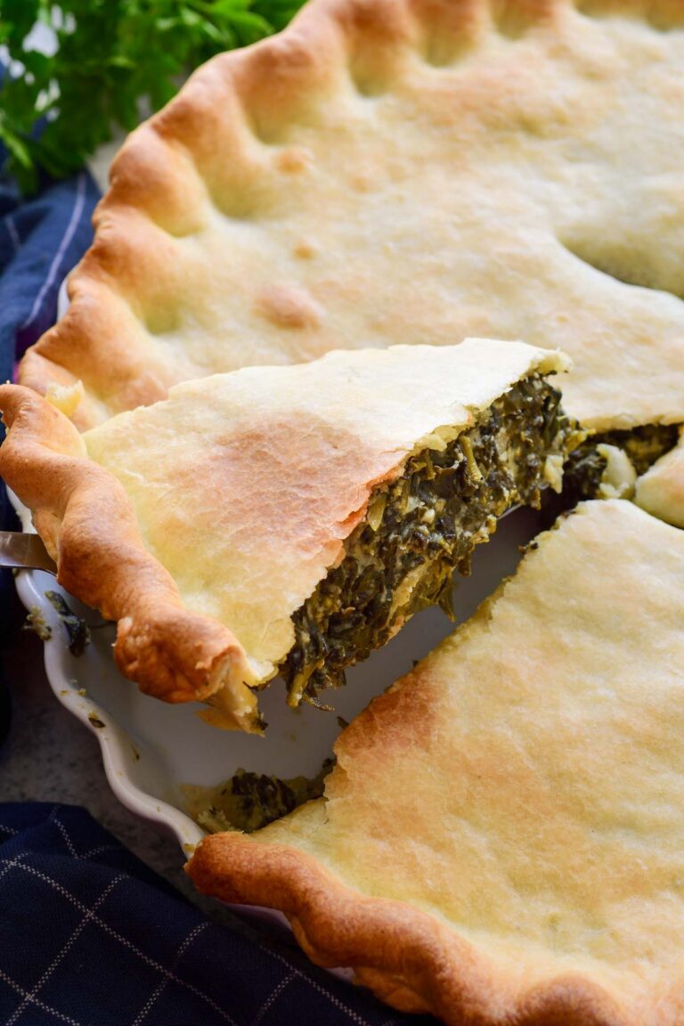 Vegan Spinach Pie - The Stingy Vegan