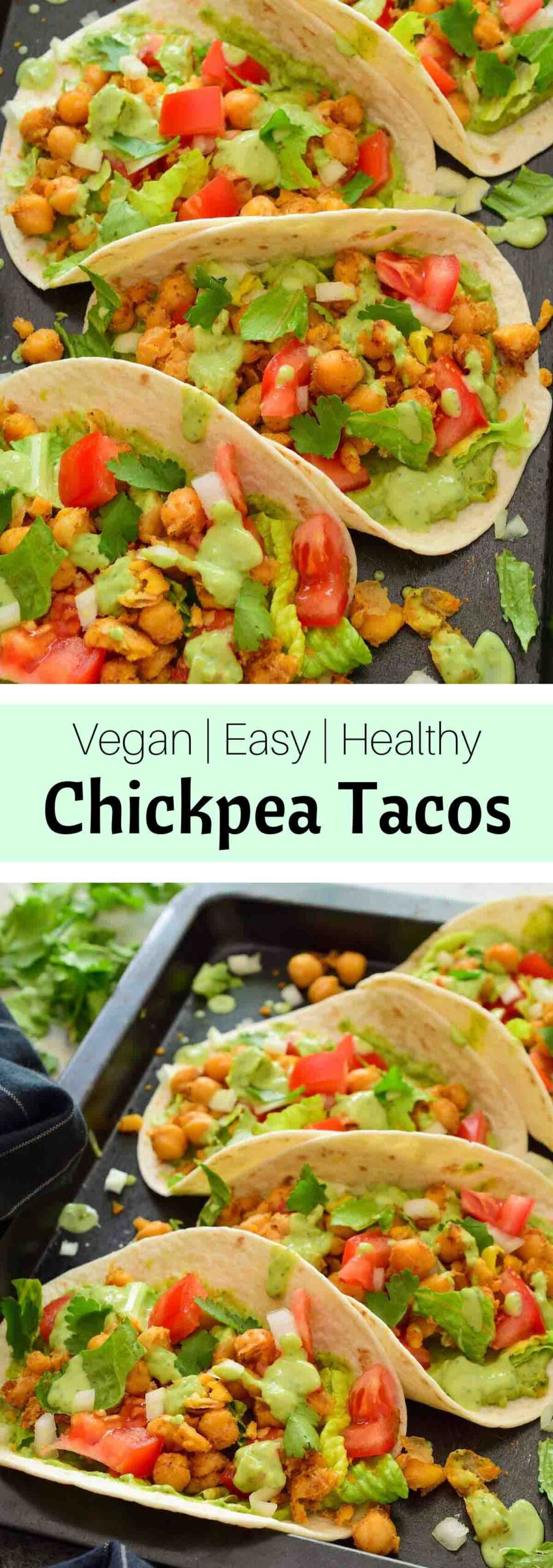 Chickpea Tacos - The Stingy Vegan